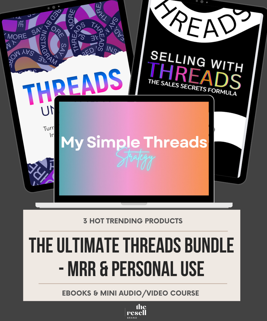 The Ultimate Threads Bundle | 3 Hot Trending IG Threads eBooks & Video ...